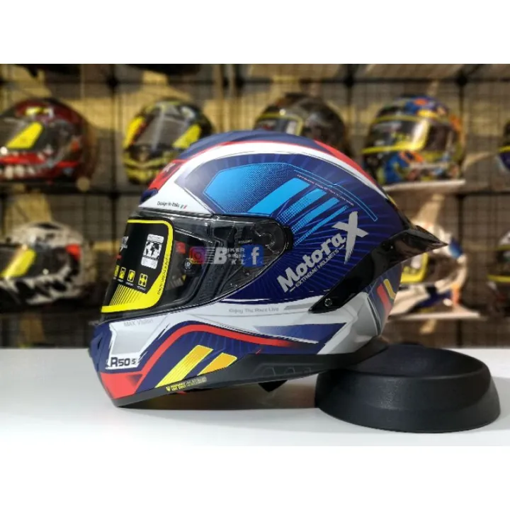 Original Motorax R50S Matte Gada MC1 Full Face Helmet | Lazada