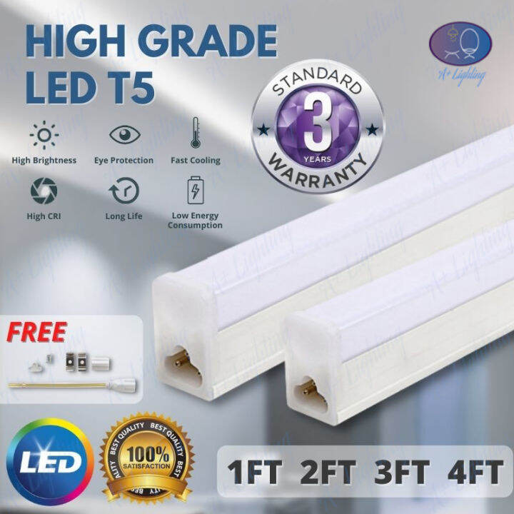 [Premium] LED T5 Tube Light Set T5 Plaster Ceiling Light Lamp Lampu ...
