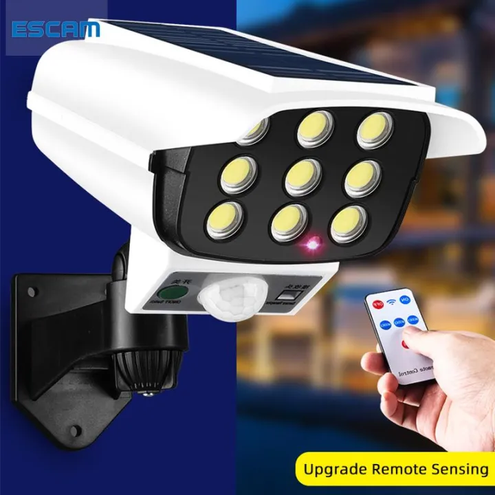 ESCAM Super Bright Solar Light Motion Sensor Light Dummy Security ...