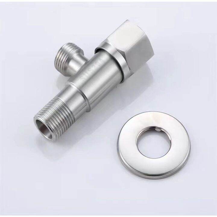 SUS304 Stainless Steel One Way Angle Valve Multi-Function Standard Spout Angle Valve Set Toilet ...