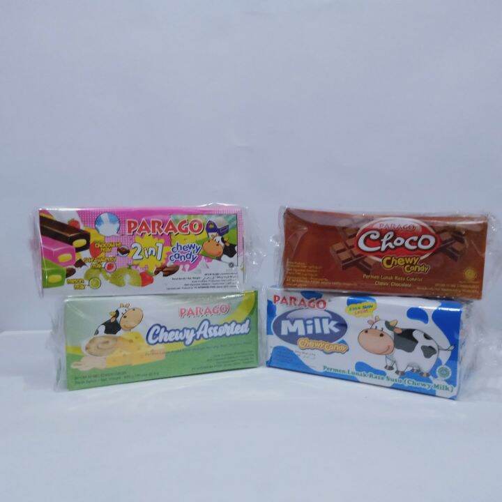 PERMEN PARAGO CHEWY CANDY ANEKA RASA ISI 80 PCS / ADA 4 VARIAN RASA ...