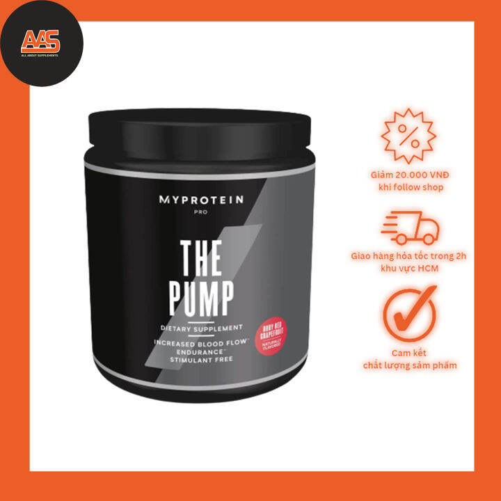PRE WORKOUT - MYPROTEIN - THE PUMP - 20 lần dùng x 16g - Thực phẩm thể thao hỗ trợ tăng sức mạnh ...