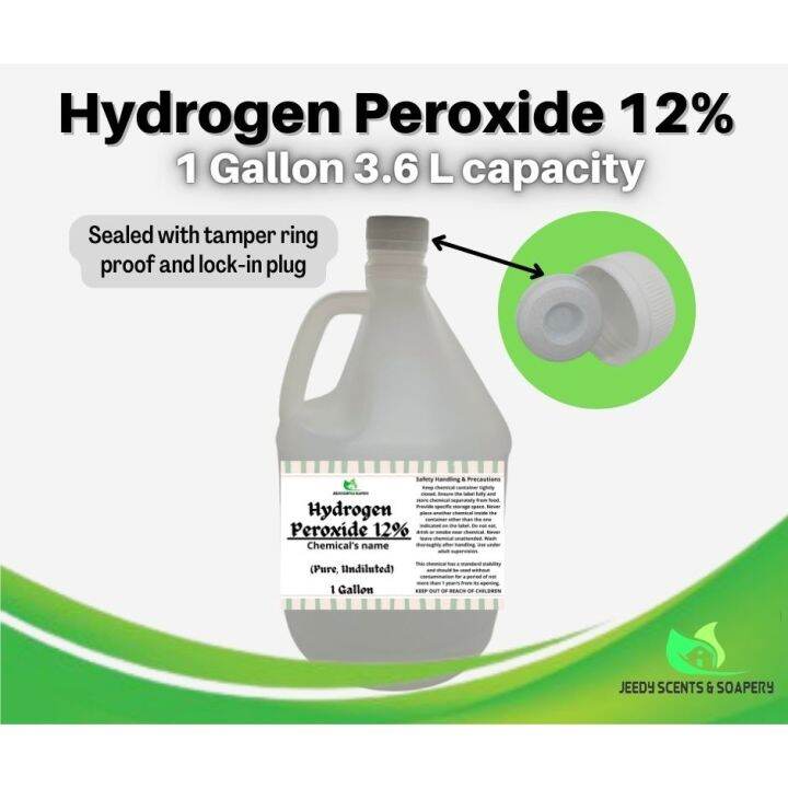 Hydrogen Peroxide 12 Industrial Grade - 1 Gallon (3.4L) | Lazada PH
