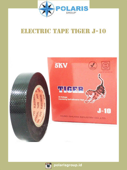 ISOLASI KABEL LISTRIK / ELECTRIC TAPE / TIGER TAPE / HI-VOLTAGE ...