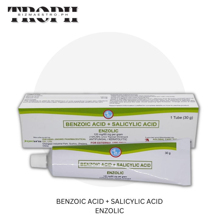 Enzolic (Benzoic Acid + Salicylic Acid) 120 mg/60 mg per gram (12%/6% w ...