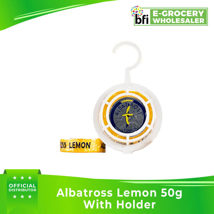BFI Albatross Bathroom Deodorizer Lemon 50g With Holder [SAME-DAY ...