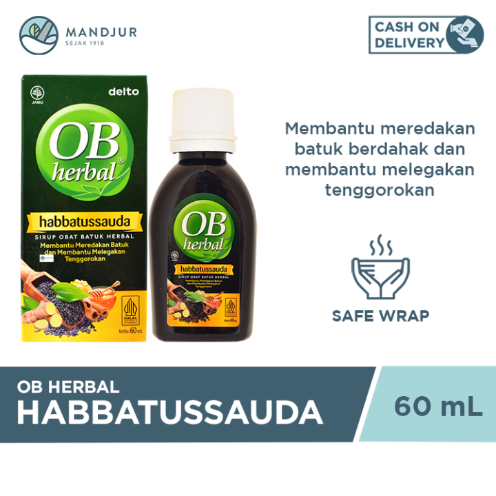 OB Herbal Habbatussauda 60 mL - Sirup Obat Batuk Herbal | Lazada Indonesia