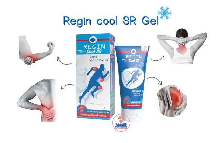 Regin cool SR Gel 80g เรจิน คูล เอส-อาร์ เจล เจลนวดผิวกาย (สูตรเย็น ...