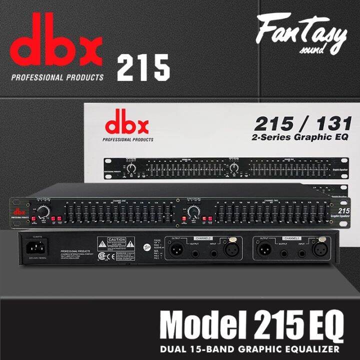 DBX EQ215/215s /131 2-Series Graphic Equalizer DUAL 15 Band Graphic There is a choice of black ...