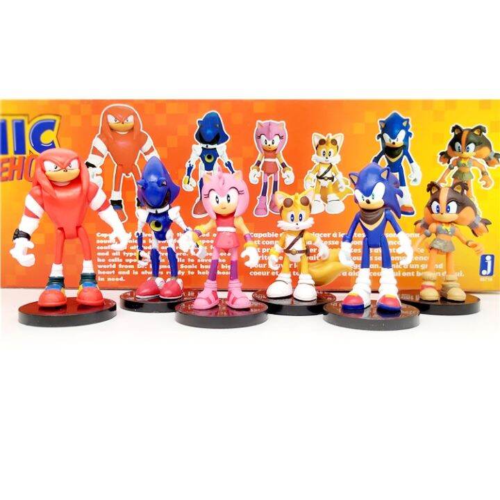 6-7cm 6pcs/set Sonic Boom Rare Dr Eggman Shadow Tails Characters Sonic ...