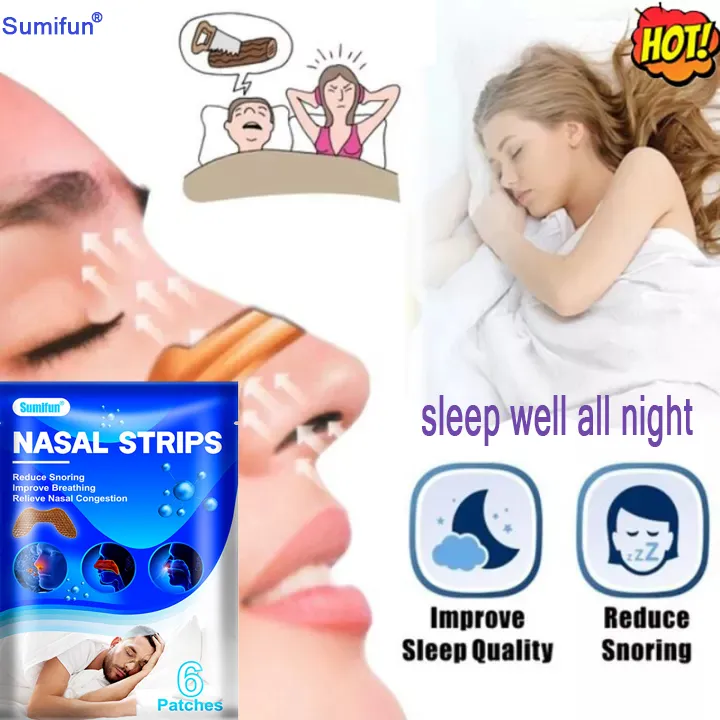 Sumifun 6PCS/Bag Ventilation Nose Patch Relieve Nasal Congestion ...
