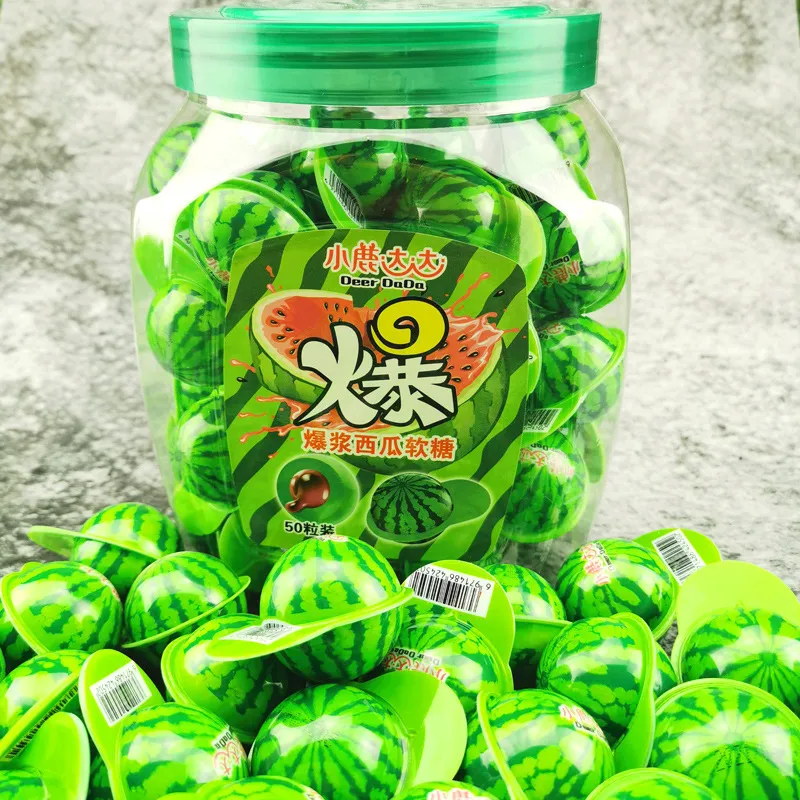 Kẹo Mắt, Hấu, Địa Cầu Có Nhân 900g 50v/Hộp ( 6 Hộp/Thùng ) – Viên Ngọc Xanh