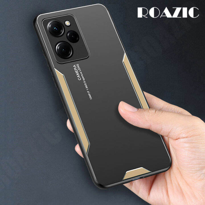 ROAZIC For Xiaomi POCO X5 Pro 5G/POCO X5 5G Phone Case Metal Frosted ...