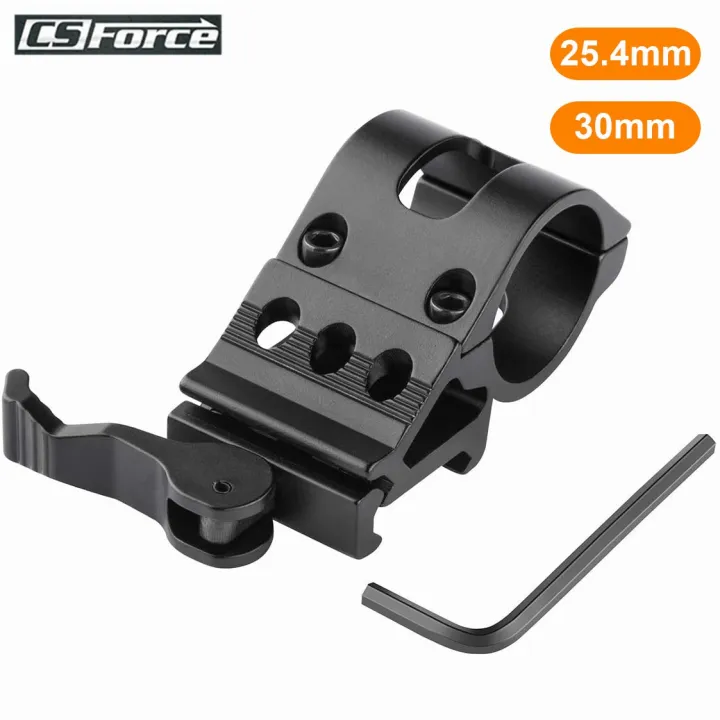 Flashlight Mount 25.4mm skew neck bracket flashlight sight bracket ...