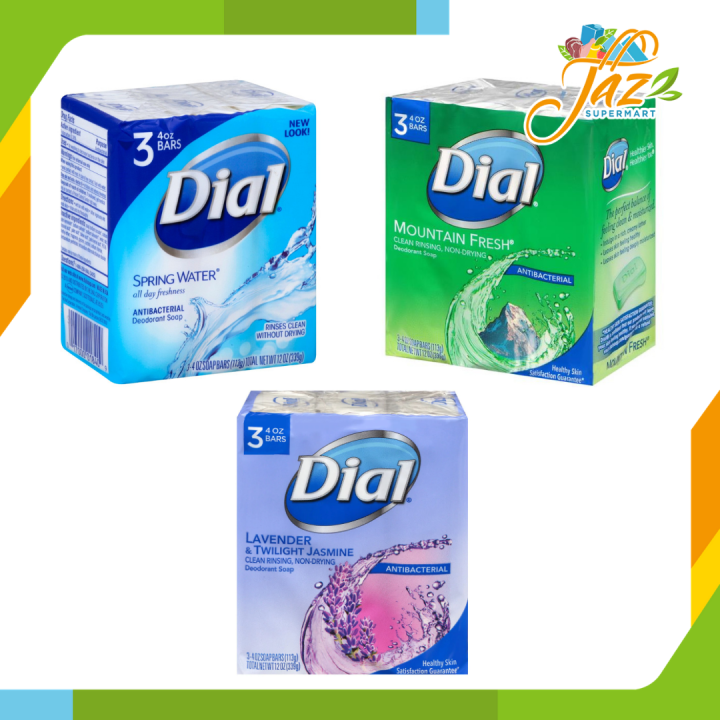 Dial Antibacterial Soap, 3 bars x 4 oz, Product of USA | Lazada PH