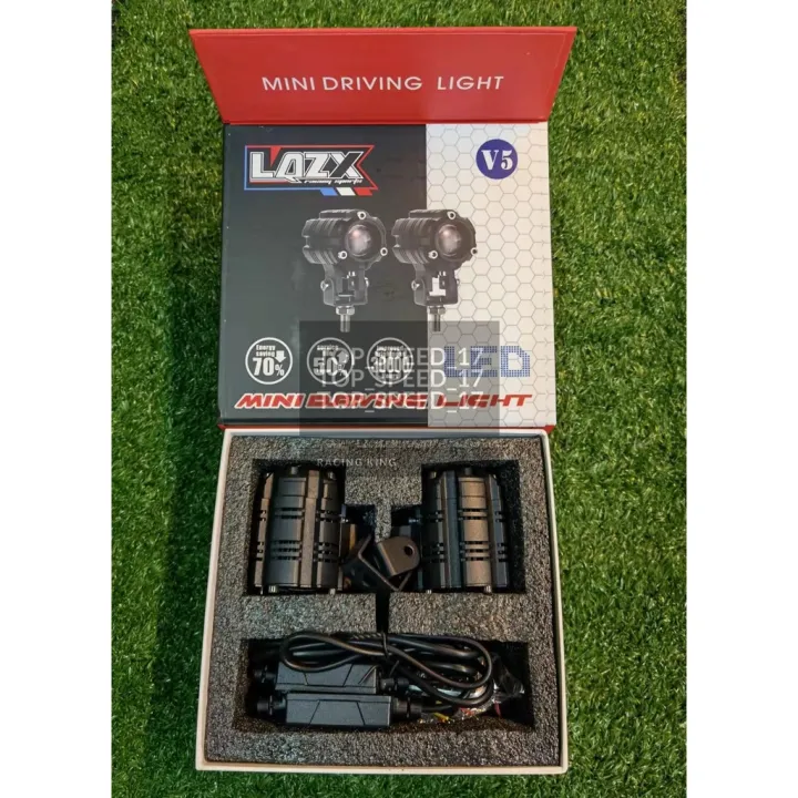 Mini Driving Light V5 Yellow White Mode with Small Bracket Set [Much ...