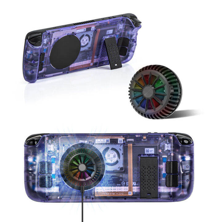 Steam Deck Fan, Semiconductor Cooler for Steam Deck with 7-Blade Fan ...