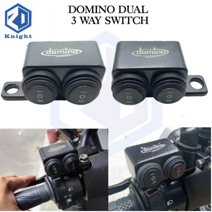 Knight Motorcycle Domino Dual Mini Driving Light Switch 3 Way Switch ... Knight Motorcycle Domino Dual Mini Driving Light Switch 3 Way Switch ...