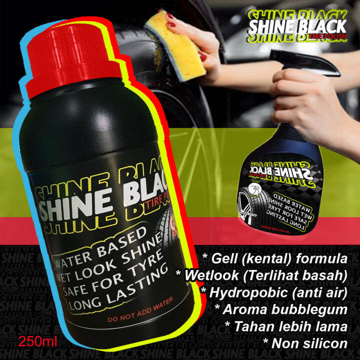 Semir Ban Mobil dan Motor Penghitam Dashboard body kasar Shine Black ...