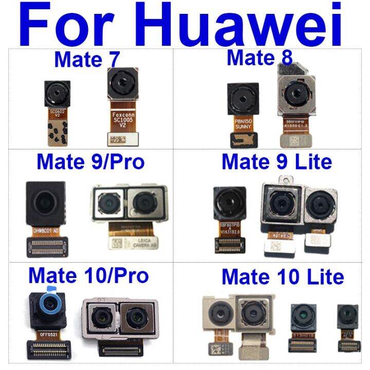 กล้องหลักด้านหลังด้านหน้าสําหรับ Huawei Mate 7 8 9 10 Lite Pro กลับกล้องขนาดใหญ่หันหน้าไปทาง ...
