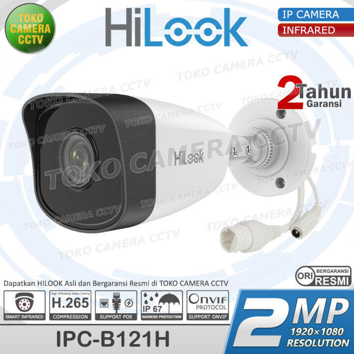 IP CAMERA BULLET 2MP HILOOK IPC-B121H IP KAMERA CCTV POE | Lazada Indonesia