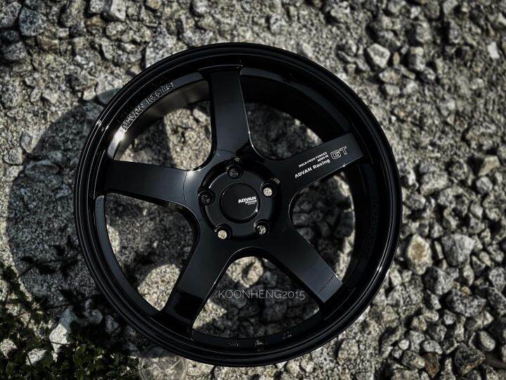 New Car Sport Rim ADVAN RACING GT Wheels (Flow Forming) 19x8.5J 5x113 ET40 Gloss Black with ...