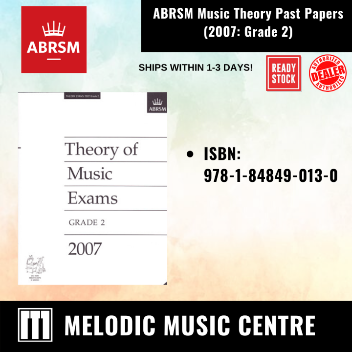 ABRSM Theory Of Music Exam Paper 2007 Grade 2 (ABRSM EXAM / Past Year ...