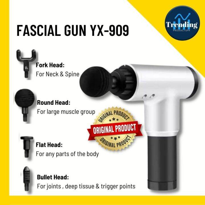Fascial Gun, Fascial Relaxer Pain Relief 6 Speeds Percussion Massage ...