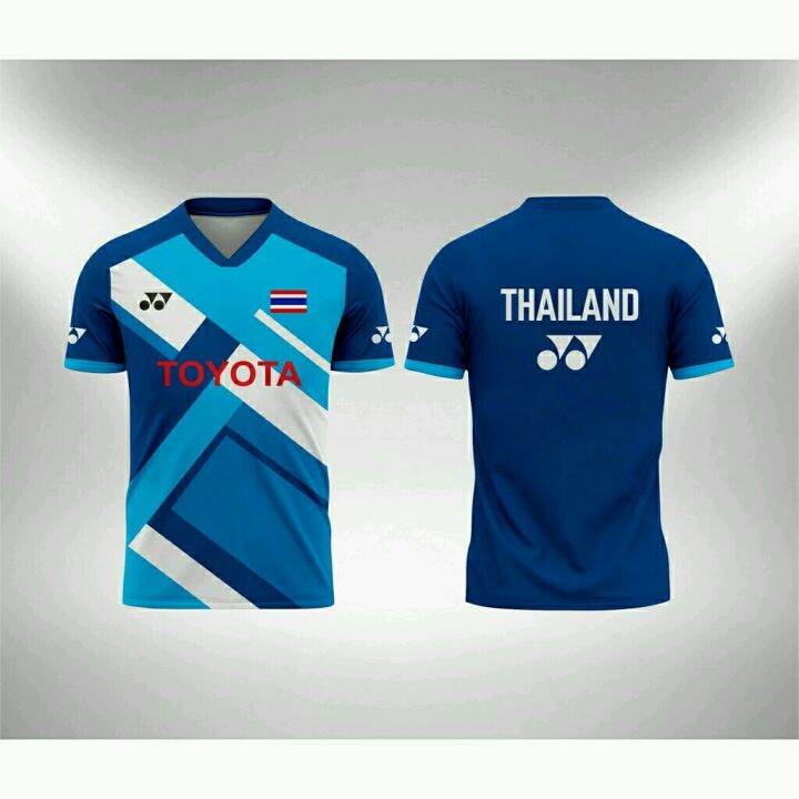 JERSEY BADMINTON THAILAND BIRU | Lazada Indonesia