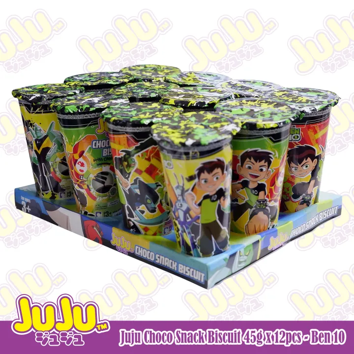 Ben 10 Choco Snack Biscuit with Choco Cream 45g Biscuit sticks with Dip ...