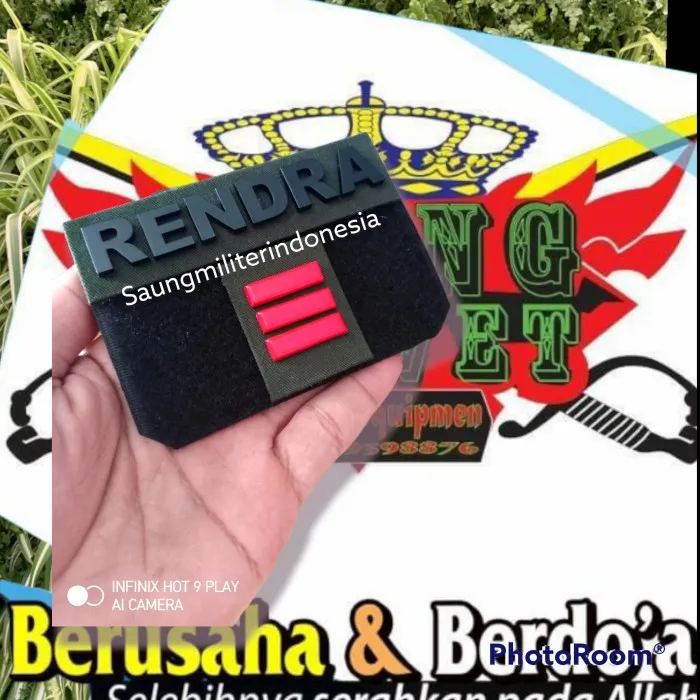 pangkat praka dan nama timbul topi pdl | Lazada Indonesia