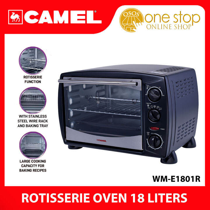 CAMEL Original Rotisserie Baking Oven Elite Series 18.0L (Black) WM ...