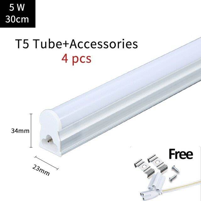 T5 T8 Led Tube Light 220v 1200mm 600m 4ft 2ft Wall Lamp Lampada Cold White Warm White Super ...