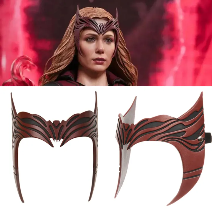 ภาพยนตร์ Scarlet Witch Mask Wanda คอสเพลย์ Pu Soft Superhero ผู้หญิง ...