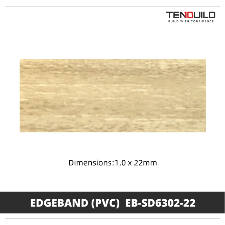 Tenbuild Edgeband PVC EB-SD6302 | Lazada PH