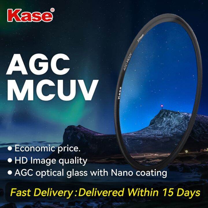 Kase AGC- MCUV Glass Filter Lens optical glass with Nano coating Ultra ...