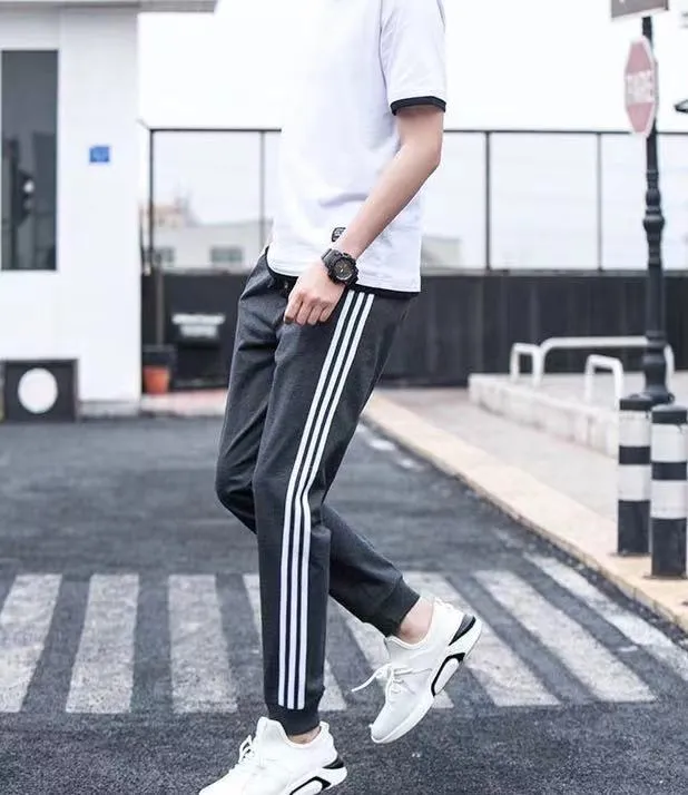 YATO three lines sports pants unisex trendy Korean version of the wild ...