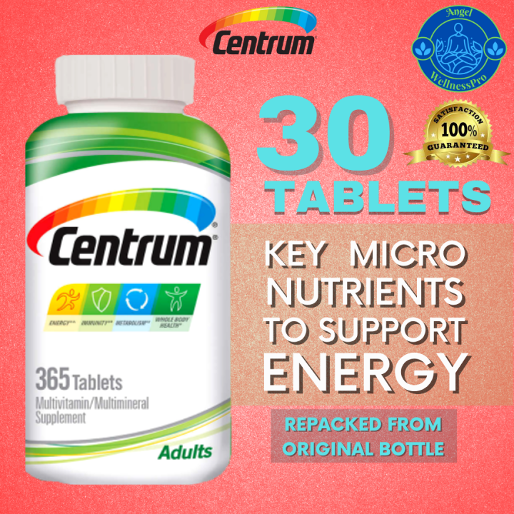 Centrum Multivitamin Supplement Adults- 30 Tablets- AUTHENTIC | Lazada PH