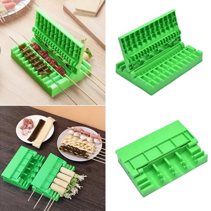 Skewers Kebab Maker Barbecue Stringer Box Multifunction Barbecue Meat ...