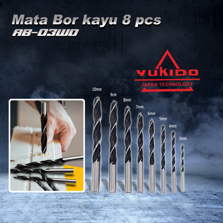 MITRA TEKNIK 88~YUKIDO Mata Bor Multi Purpose Drill Set 5 Pcs Mata Bor Bor Besi Kayu Beton ...