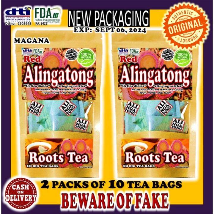2 POUCH (PREMIUM) RED ALINGATONG TEA FOR GOUT ARTHRITIS KIDNEY PROBLEMS ...