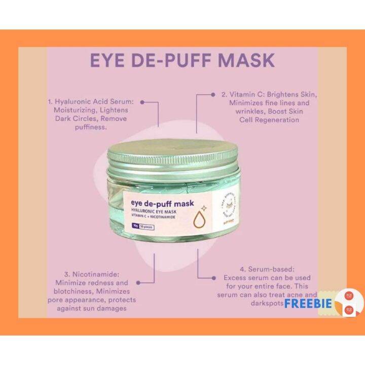 [ COD ] Puff Bloom Eye De-Puff Hyaluronic Eye Mask with Vitamin C and ...