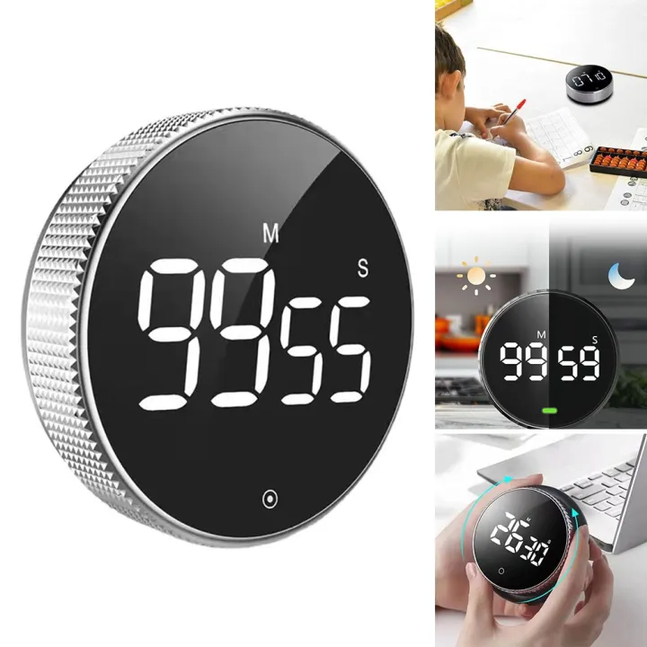 Magnetic Digital LED Timer Kitchen Cooking Shower Electronic Countdown ...