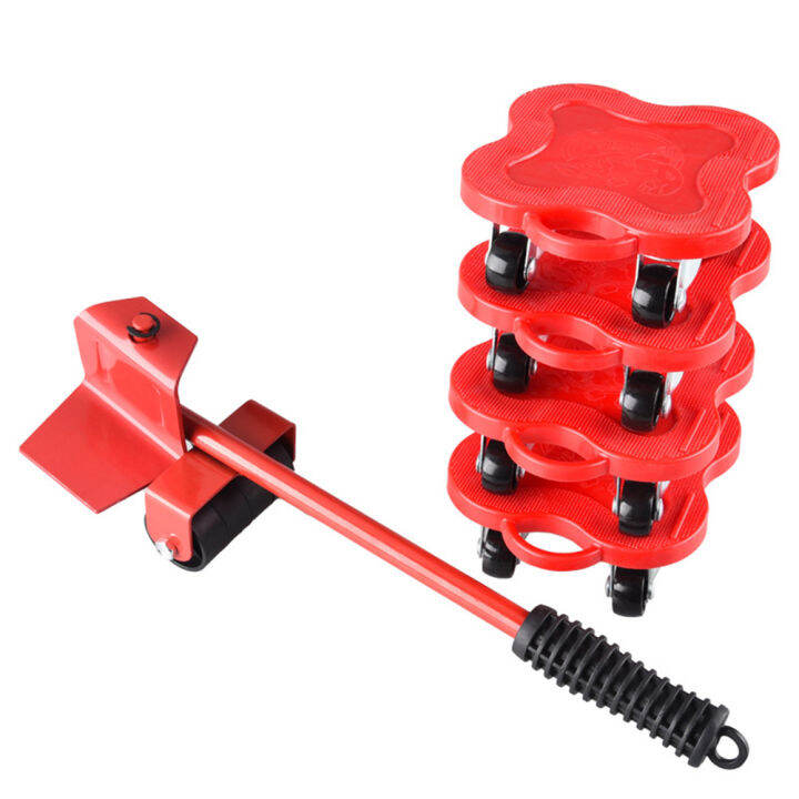 5pcs Furniture Transport Roller Set Removal Lifting Mobile Slides ...