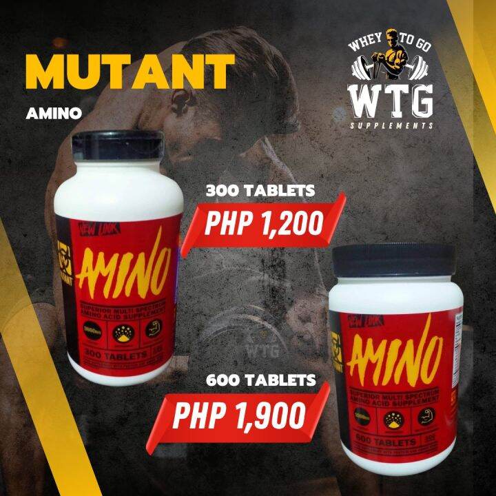Mutant Amino Acid 300 and 600 tablets | Lazada PH