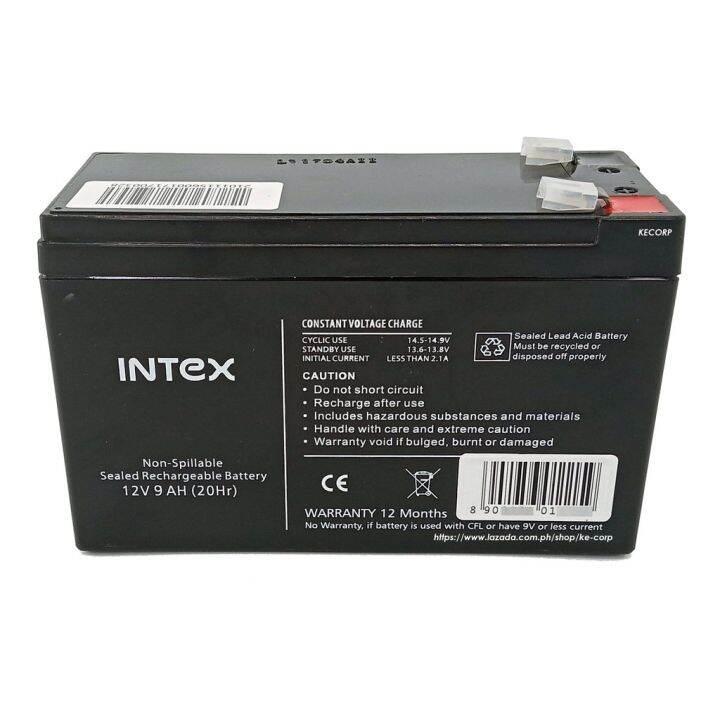Intex Original Battery for UPS (1500VA 1050VA) 9.0AH | Lazada PH