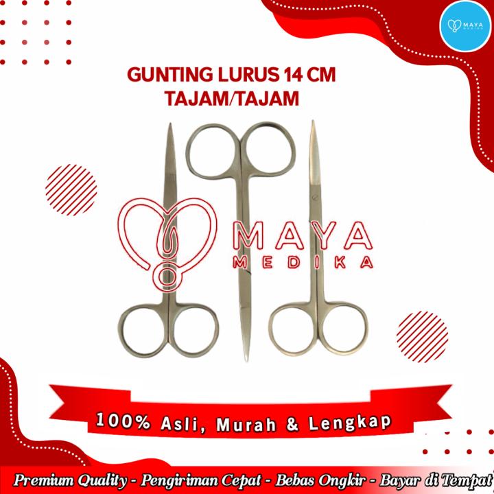 Gunting OP Lurus Tajam - Tajam 14 cm MS | Lazada Indonesia