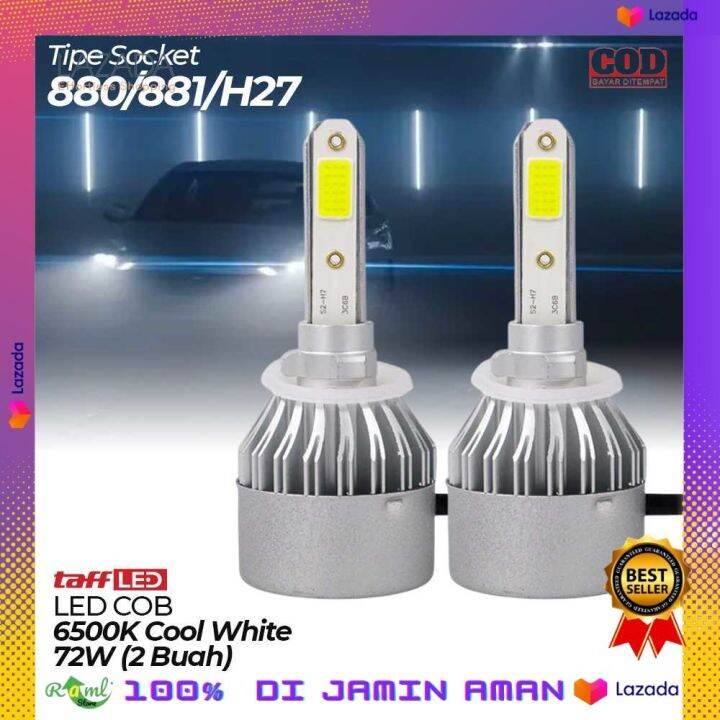 Lampu led mobil super terang 12 vott tembus hujan variasi / Lampu Depan ...