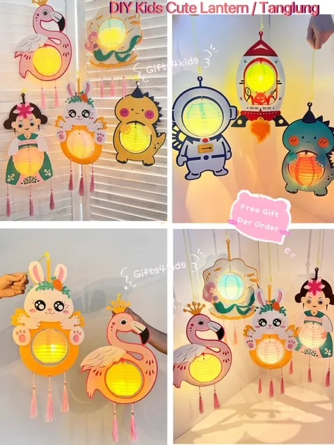 [READY STOCK] Mid Autumn Festival DIY Kids Cute Lantern/TangLung with ...