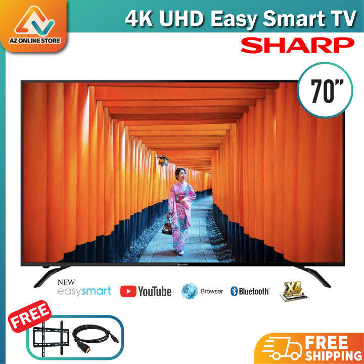SHARP 70 INCH 4TC70AH1X 4K UHD Smart TV | Lazada